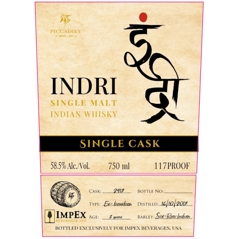 Indri Single Cask Single Malt Indian Whisky – DramStreet.com